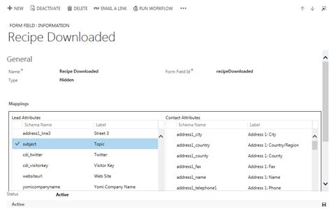 Hidden Form Fields Mapping To A Leads Topic Field Clickdimensions