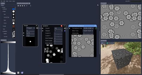 Smoothed Curvature Node Rmaterialmaker