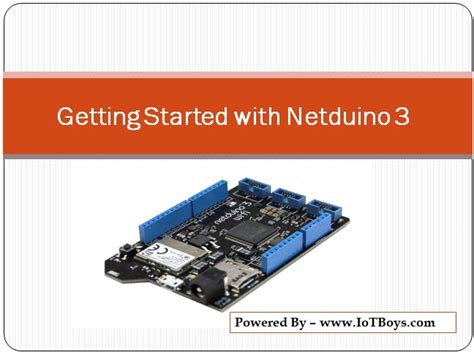 Getting Started With Netduino Learn Iot Using C Net