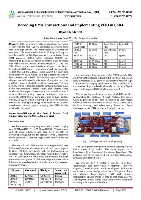 decoding dma transactions and implementing vfio in usb4 pdf