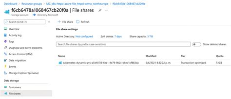 Apache Server En Aks Con Azure Files Return Gis