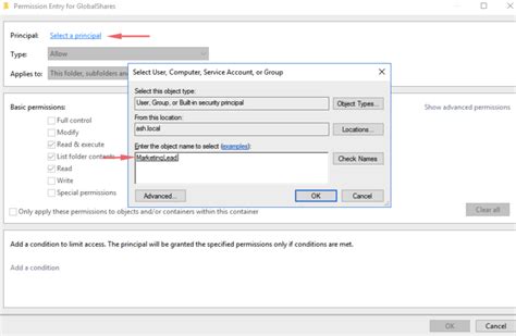 setup shared folders with ntfs permission in windows server 2022