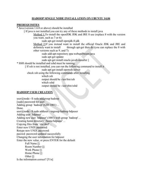 Hadoop Single Node Installation On Ubuntu 14 Pdf