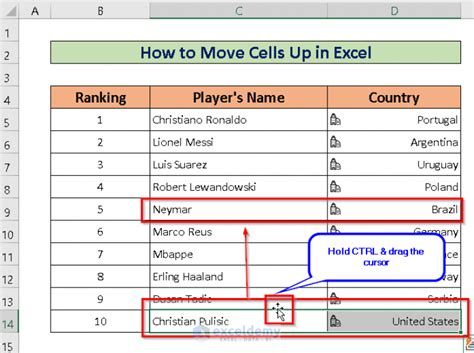 How To Move Cells Up In Excel 3 Easy Ways Exceldemy