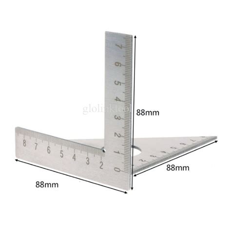 45 Degree Stainless Steel Triangle Square Ruler Ra Grandado