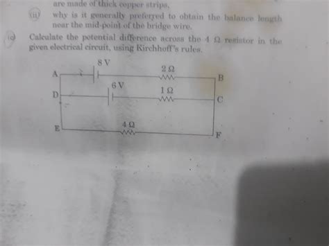 how to calculate the potential difference across a circuit