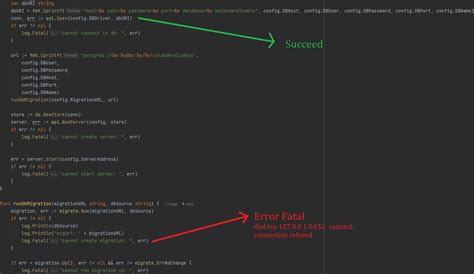 connection refused when running go migrate in cloud run stack overflow