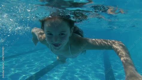 Girl Diving In Swimming Pool Super Slow Motion Perfect For Videos