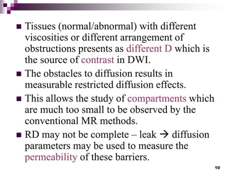 Diffusion And Perfusion R Mri Ppt