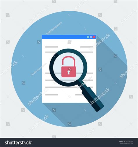 Vulnerability Search Icon Vector Illustration Stock Vector Royalty