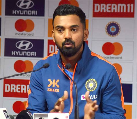 Nagpur Indian Cricketer Kl Rahul Addresses A Press Conference