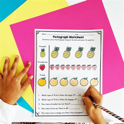 Free Pictographs Worksheet For 1st Grade Download Free Pictographs