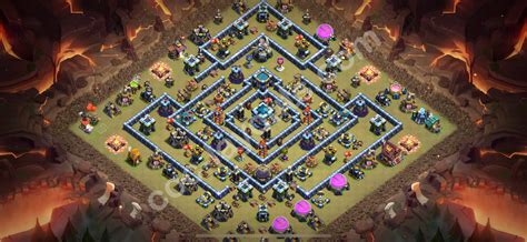 Best Anti 2 Stars War Base Th13 With Link Legend League Town Hall Level 13 Cwl Base Copy 186