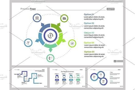 Four Workflow Slide Templates Set Infographic Templates Templates Workflow