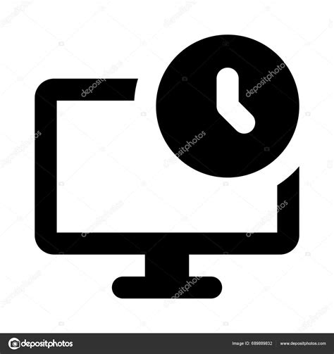 displaying current time date information stock vector by ©get4net 689889832