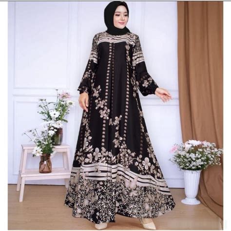 Jual Gamis Clara Dress Motif Quality Premium Gamis Pesta Kondangan