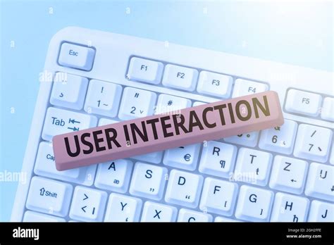Hand Writing Sign User Interaction Business Concept The Conduit Between Human And Computer