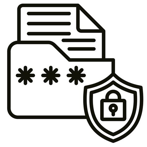 Data Encryption Icon Line Vector Illustration Vector Art At Vecteezy