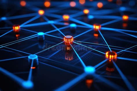 global digital network a cyber grid of interconnected binary numbers