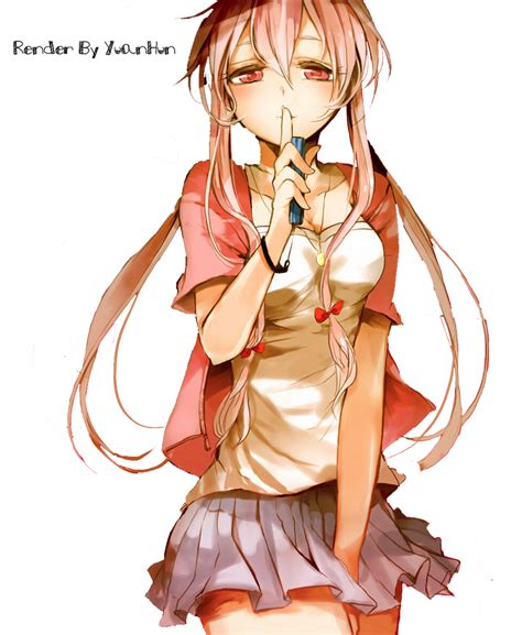 Gasai Yuno Render By Kestlelow On Deviantart