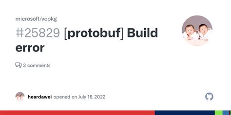 Protobuf Build Error · Issue 25829 · Microsoftvcpkg · Github