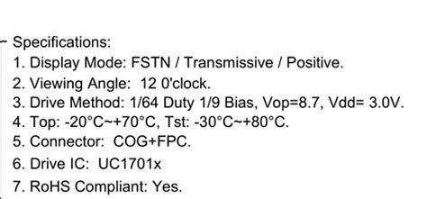 Customized 128x64 Fpc Connector Lcd Module Manufacturers And Suppliers And Factory Enrich