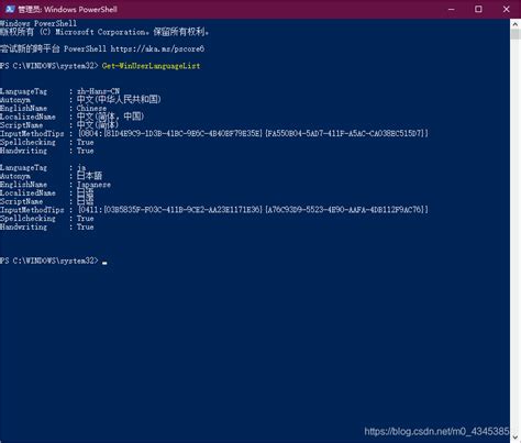Win10 强制卸载语言包get Winuserlanguagelist Csdn博客