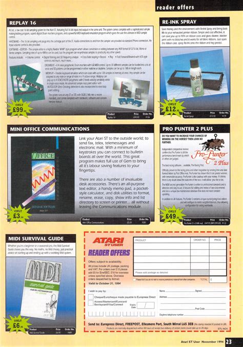 atari st user issue 106 november 1994 atari magazine scans pdf