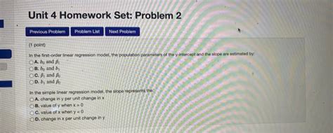 solved in the tirst order linear regression model the