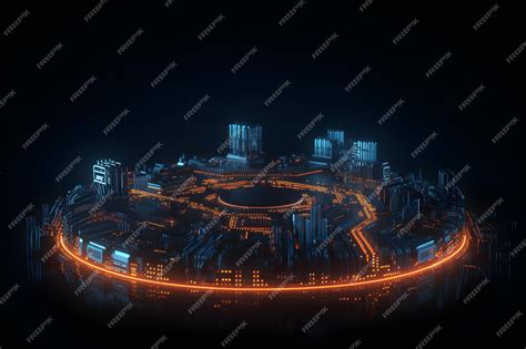 Premium Photo Closeup View Of A Modern Gpu Card With Circuit And Colorful Lights And Details