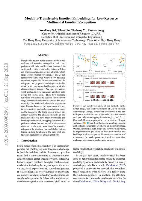 Pdf Modality Transferable Emotion Embeddings For Low Resource