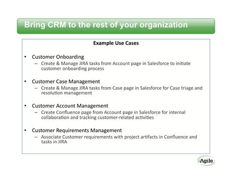 Integrating Salesforce With Confluence And Jira Using Zagile Teamwork Slides Ppt