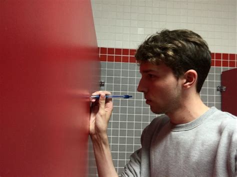 Men In Bathroom Stall