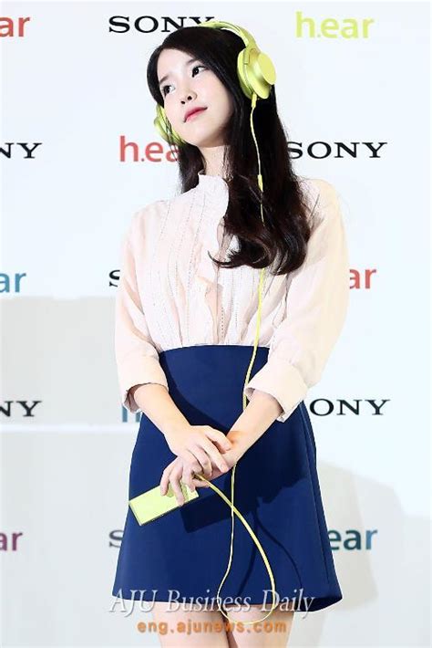 K Pop Singer Iu Promotes Sonys Hear Series Aju Press