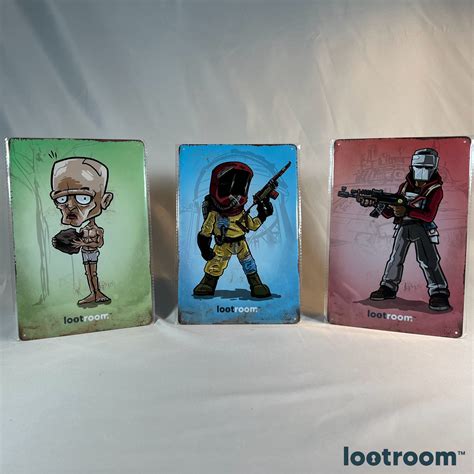 Rust Hazmat Suit And Co Comic Style Signs Metal Gamer T