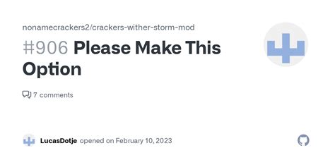 Please Make This Option · Issue 906 · Nonamecrackers2crackers Wither