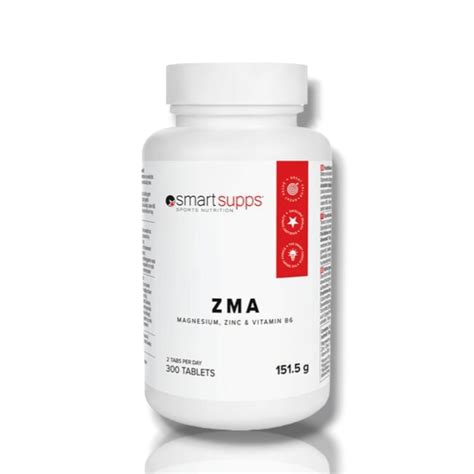SmartSupps ZMA, 100 tabs - Kraft Power & Support