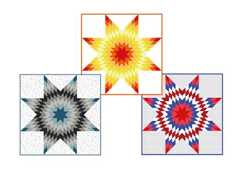 Floating Star Quilt Block Pattern