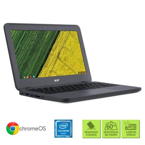Netbook Acer C Chrome Os Intel Dual Core Tela 11 4gb Ram Usb 3 0 Hdmi Hd 32gb Chromebook Acer
