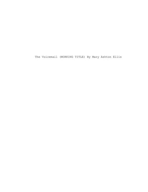 The Voicemail Script Part 3 Pdf The Voicemail Script Part 3 Pdf