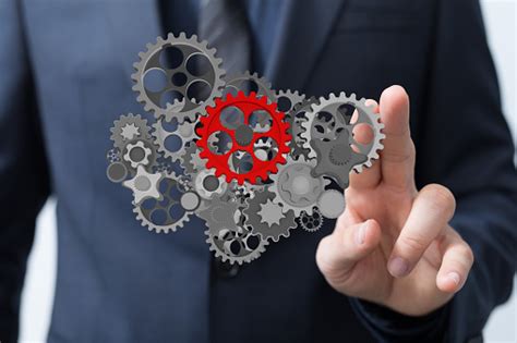 엔지니어링 및 비즈니스 개념을 위한 디지털 기어의 그림 0명에 대한 스톡 사진 및 기타 이미지 0명 개념 개념과 주제 Istock