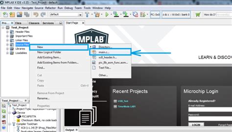 Create A New Embedded Project With MPLAB IDE PIC Tutorials