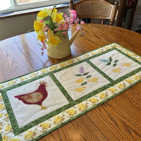 Chicken Table Runner Pattern Etsy
