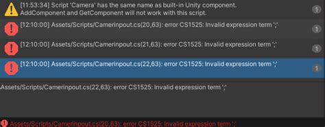 Why Is An Invalid Expression Term Runity3d