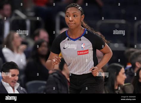 Referee Danielle Scott During The Second Half Of An Nba Basketball Game