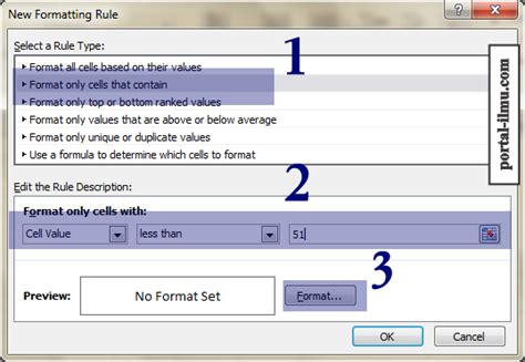 Tutorial Membuat Conditional Formatting Microsoft Excel Portal