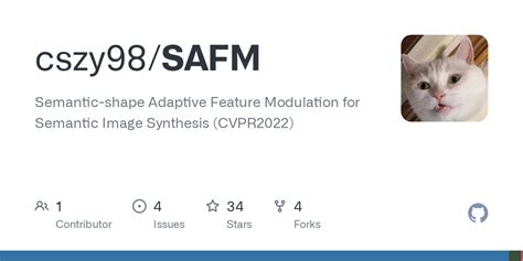 Github Cszy98safm Semantic Shape Adaptive Feature Modulation For