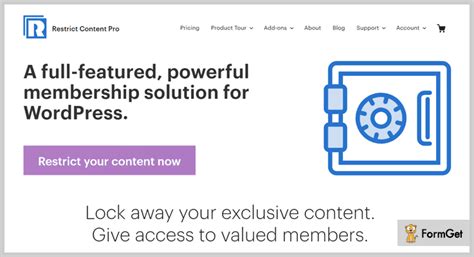7 Restrict Content WordPress Plugins 2022 FormGet