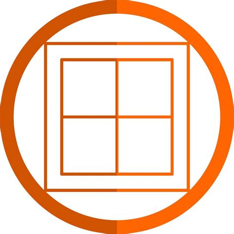 Window Line Orange Circle Icon 42982475 Vector Art At Vecteezy