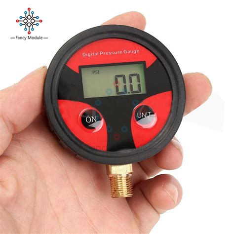 0 200psi Digital Air Pressure Gauge Meter Vacuum P Vicedeal
